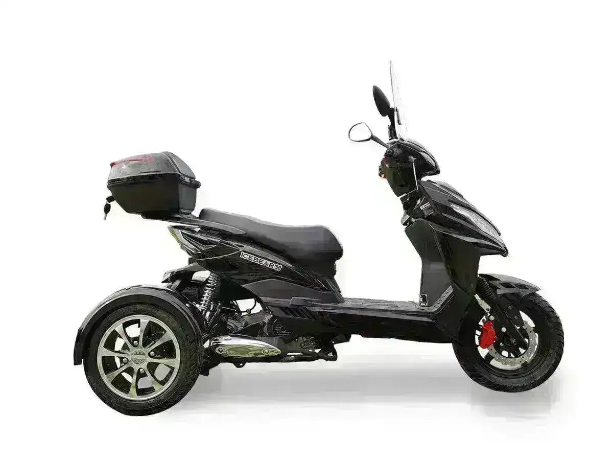 Road Legal Icebear Three wheeled Trike 50cc Scooters – Q9 PowerSports USA