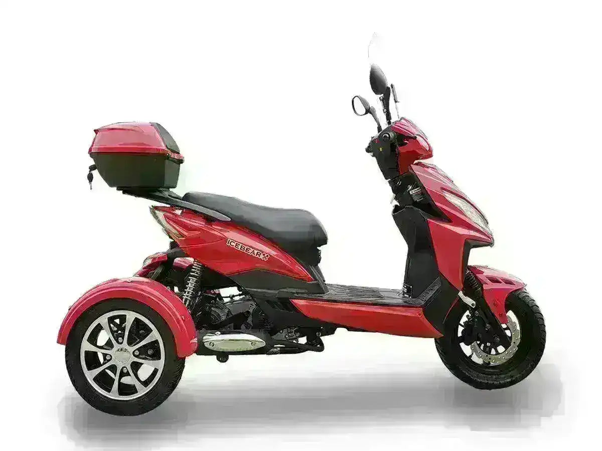 Road Legal Icebear Three wheeled Trike 50cc Scooters – Q9 PowerSports USA